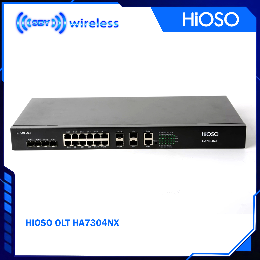 Jual OLT EPON HIOSO HA7304NX 1U Rackmount Rack Type 4 PON Ports UPLINK ...