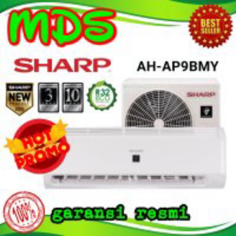 Jual AC SHARP AH - AP 09 BMY 1 PK + PASANG R32 GARUDA SERIES PLASMACLUSTER - Putih | Shopee ...