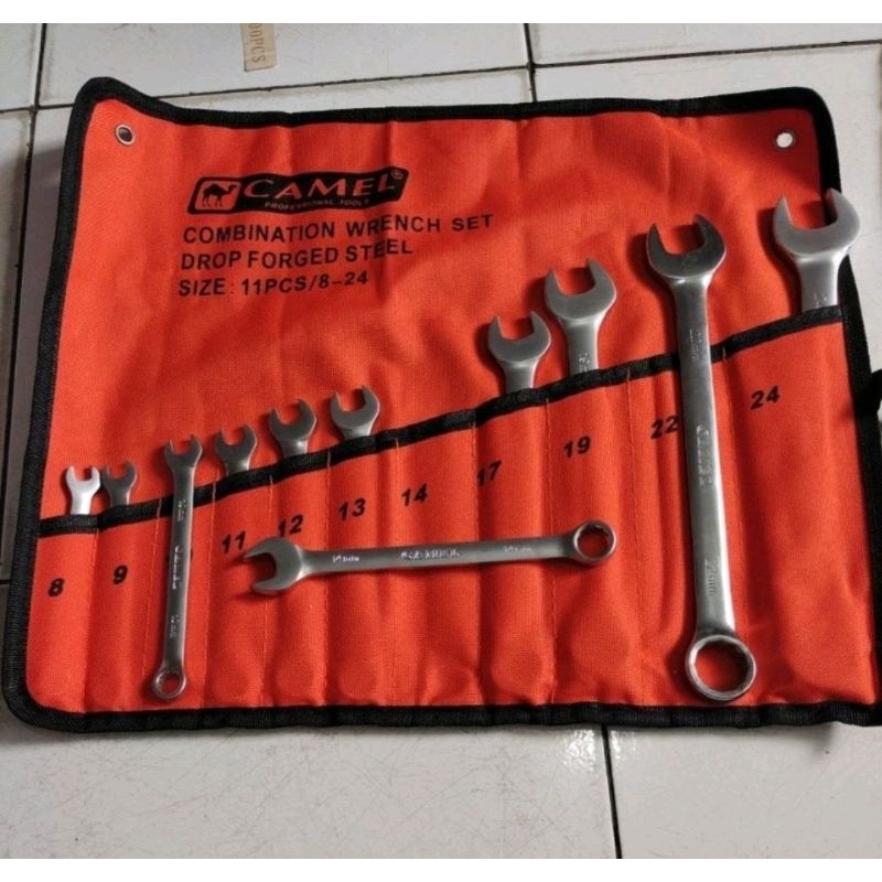 Jual CAMEL Kunci ring pas set 11pcs (8-24) heavy duty / CAMEL Kunci ring pas set 8-24 (11pcs ...