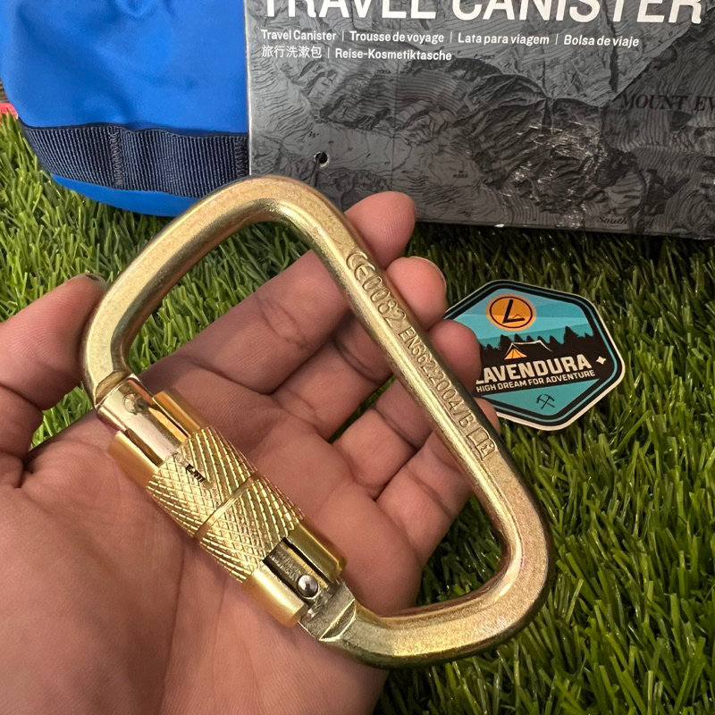Jual Carabiner Climb Steel Auto Lock 30kN Carabiner Baja Delta Autolock ...