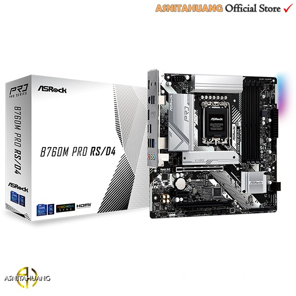 Jual Motherboard ASROCK B760M PRO RS/D4 Mainboard Mobo B760 LGA 1700 ...