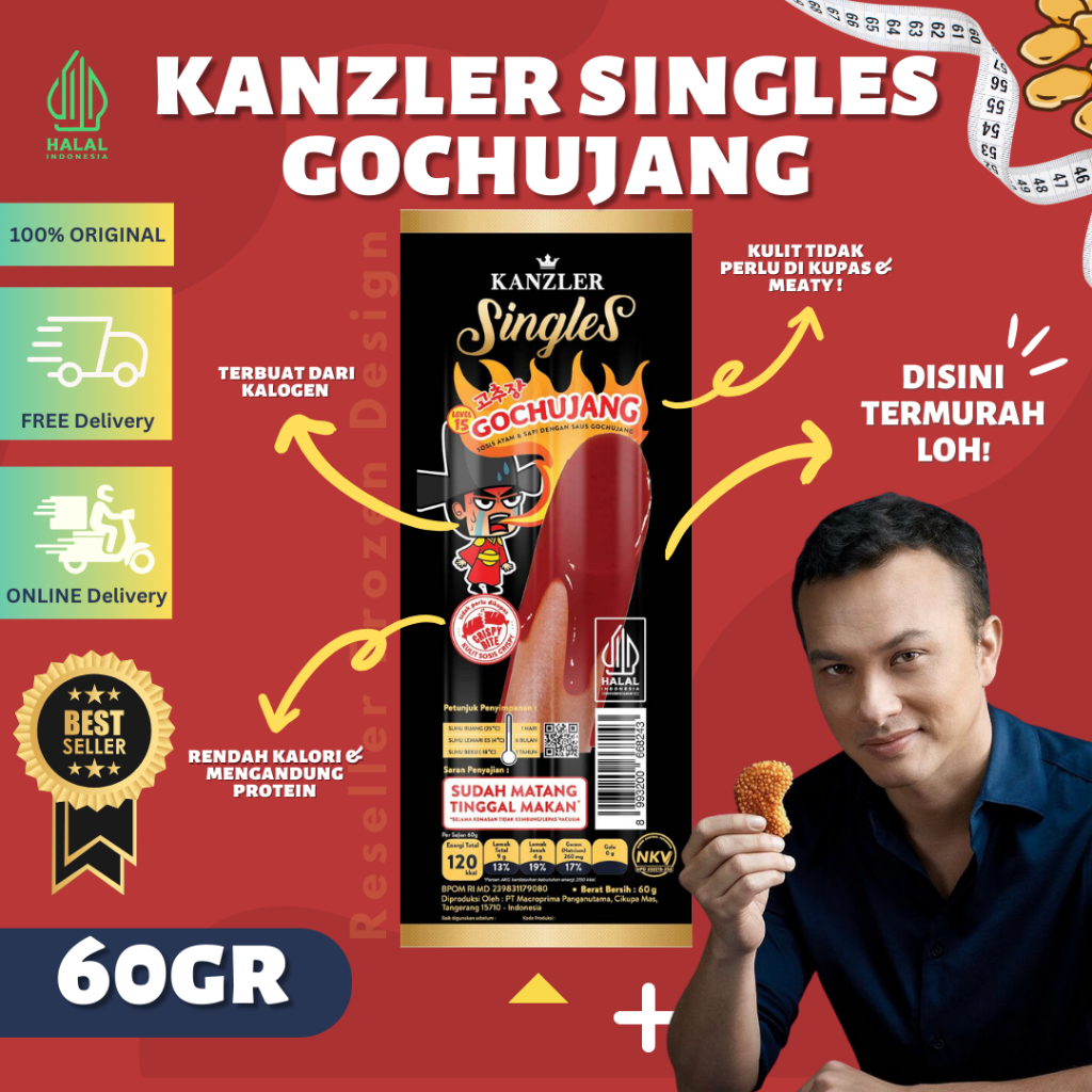 Jual KANZLER SINGLES SOSIS GOCHUJANG | SOSIS SAUS KOREA PEDAS | SUDAH ...