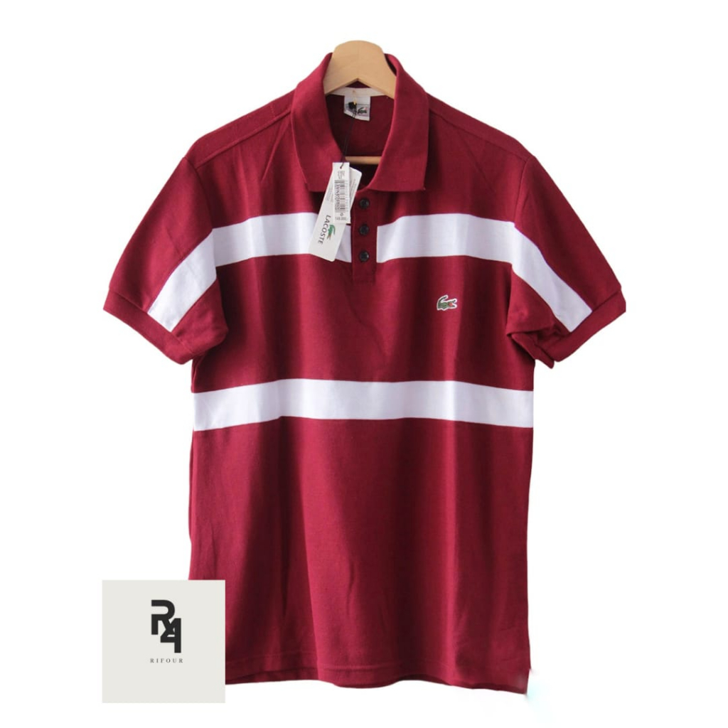 Jual Kaos kerah BUAYA kaos kerah kombinasi Kaos kerah Pria Casual Kaos ...