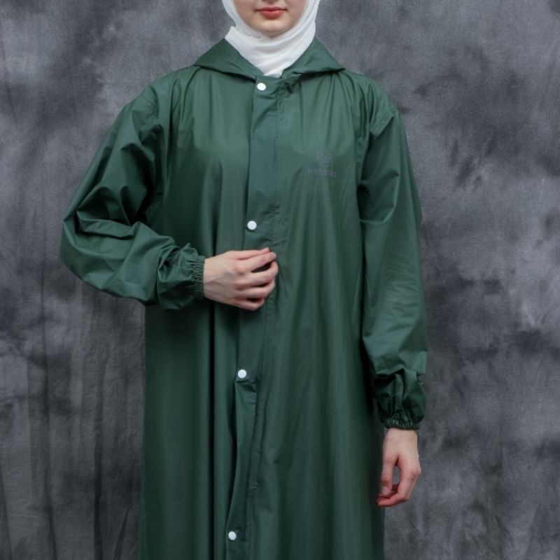Jual HOODJAS Jas Hujan Wanita Muslimah Model Gamis Kamila Bahan PVC 0 ...
