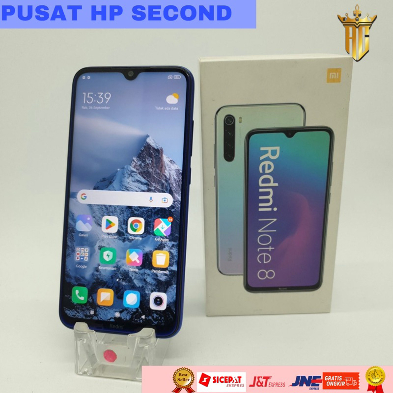 Jual REDMI NOTE 8 6/128 GB FULLSET SECOND ORIGINAL MURAH RESMI & BERGARANSI | Shopee Indonesia