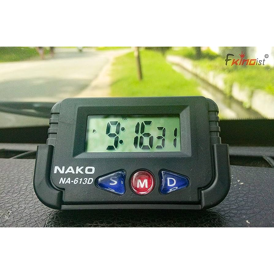 Jual Jam mobil tempel PERSEGI clock digital car NAKO vinnic TIMER Mini ...