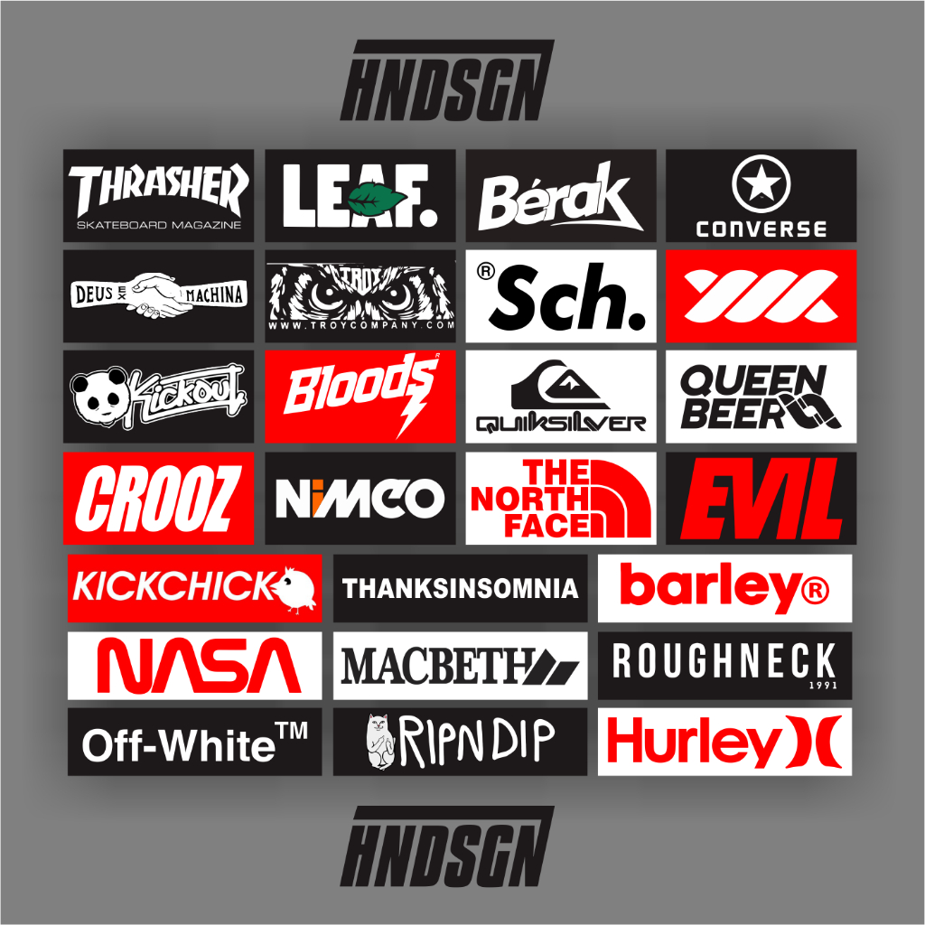 Jual Stiker Distro Brand Lokal / TNF THRASHER CONVERS | Shopee Indonesia