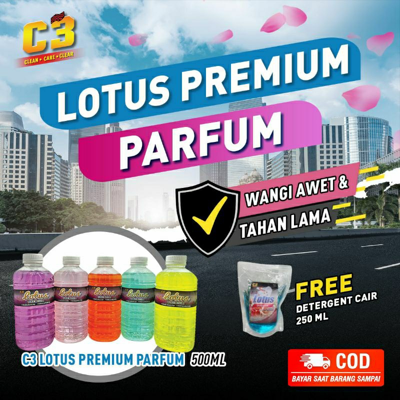 Jual LOTUS PREMIUM (Parfum laundry) bonus deterjen cair 250 ml | Shopee ...