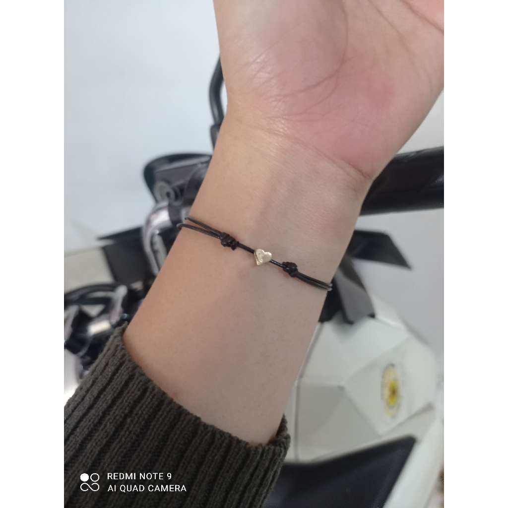 Jual (COD) GELANG LOVE CUTE SIMPEL GOLD & SILVER TALI KOREA 1,5 MM ...