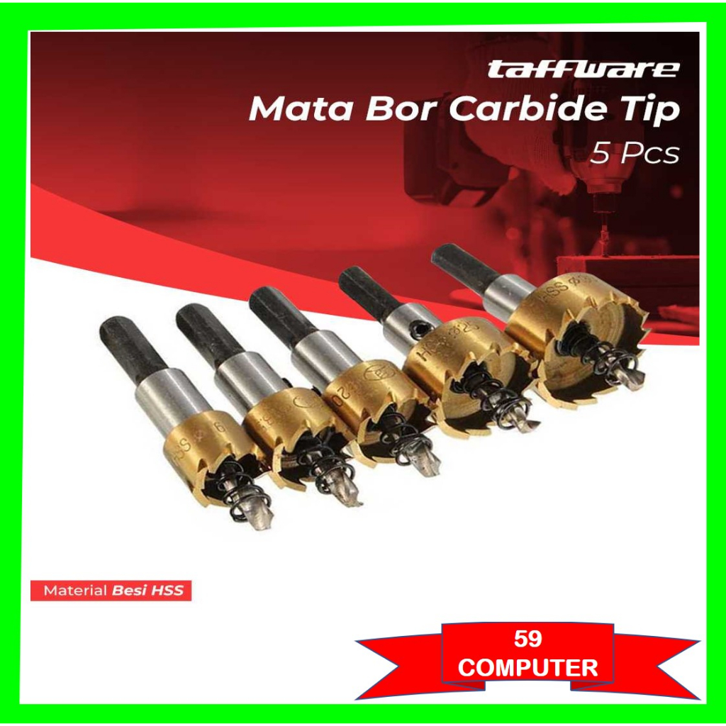 Jual Mata Bor Kunci Lubang Pintu Alumunium Besi Kayu Baja Ringan ...