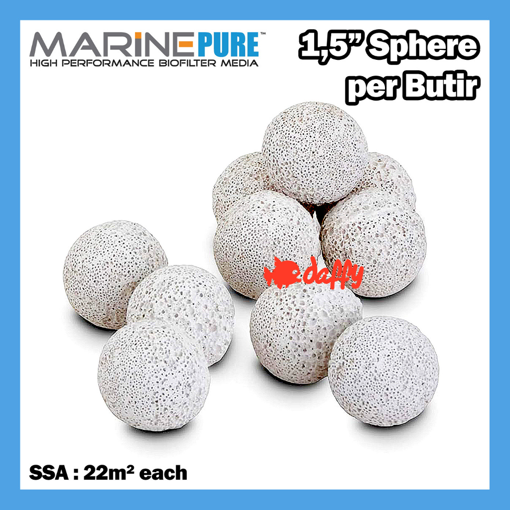 Jual Marine Pure Sphere per BUTIR Original USA media filter biologis ...