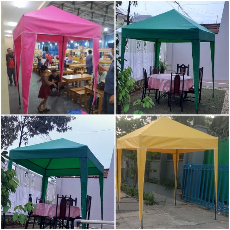 Jual Tenda stand bazar/jualan ukuran 2x2 meter full set | Shopee Indonesia