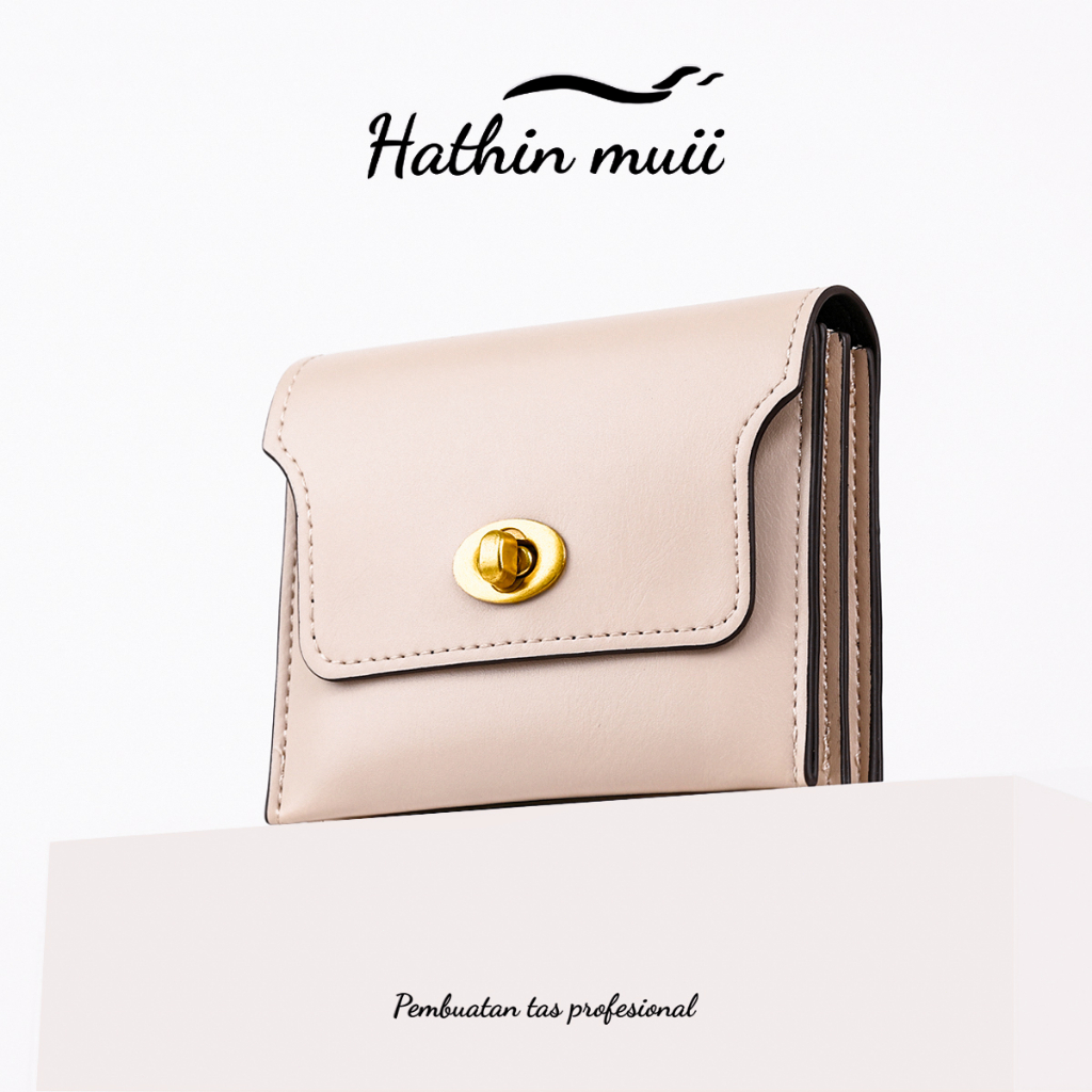 Jual Hathin muii Fashion Korea Lipat Datar Wanita Dompet Kulit PU ...