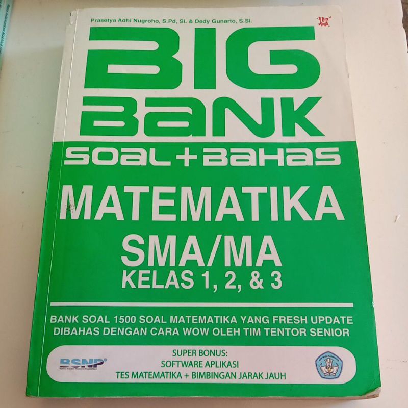 Jual Big Bank Soal + Bahas Matematika Untuk SMA/MA Kelas 10,11,12/1,2,3 ( Original ) | Shopee ...