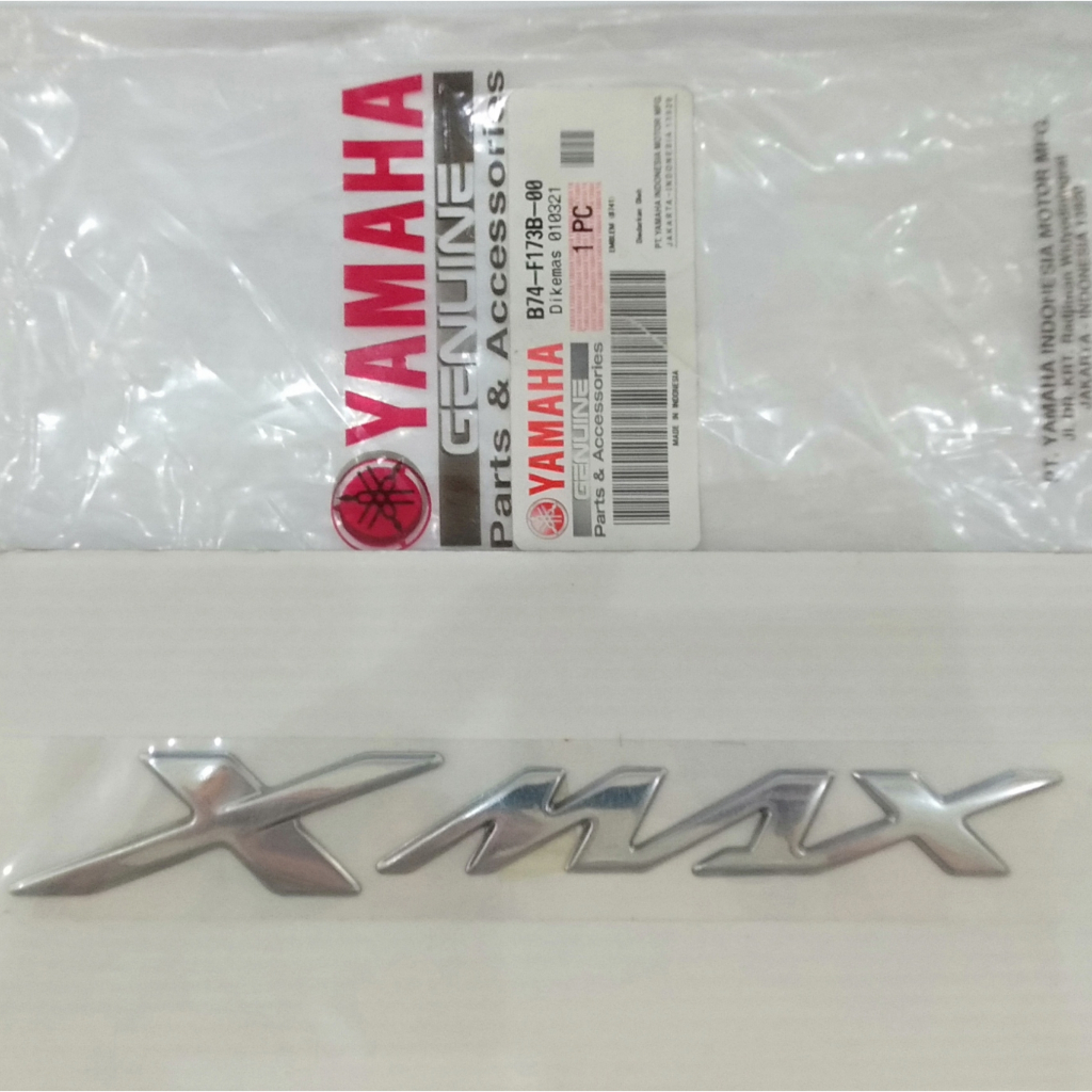 Jual EMBLEM BODY XMAX 3D SILVER - XMAX ( B74-F173B-00 ) | Shopee Indonesia