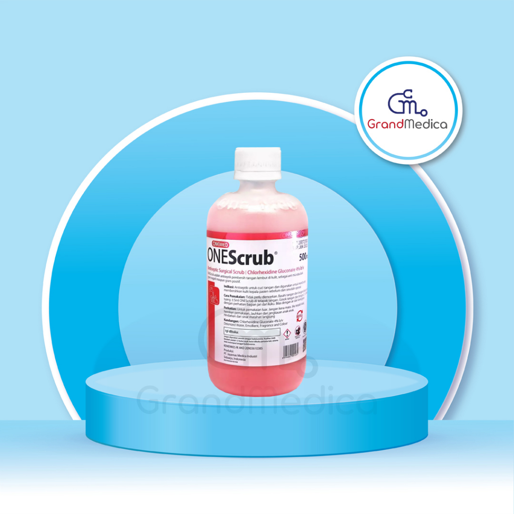 Jual ONESCRUB 4% + Pump 500ml / Hand Scrub / Sabun Cuci Tangan OneMed ...