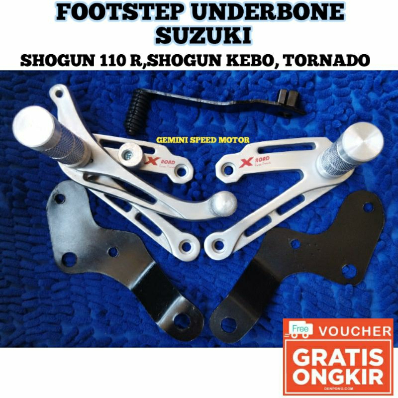 Jual Footstep Underbone Shogun 110 R Kebo Merk Xroad Ori /Tornado ...