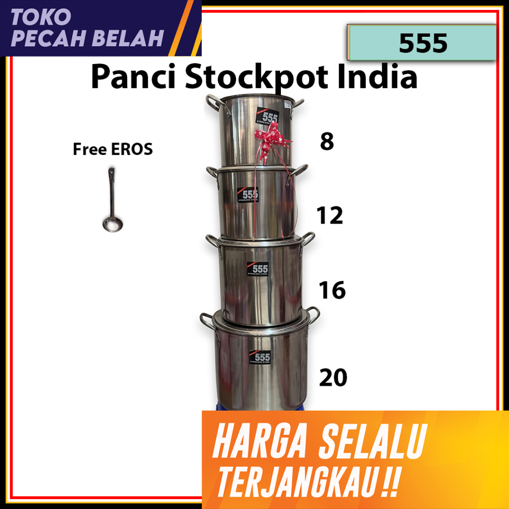 Jual Panci Stockpot Rebus air / Rebus Makanan + Free Eros India 555 ...