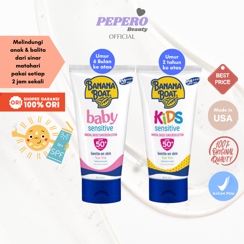 Jual BANANA BOAT Sunscreen Lotion Simply Protect Kids / Baby SPF50 ...