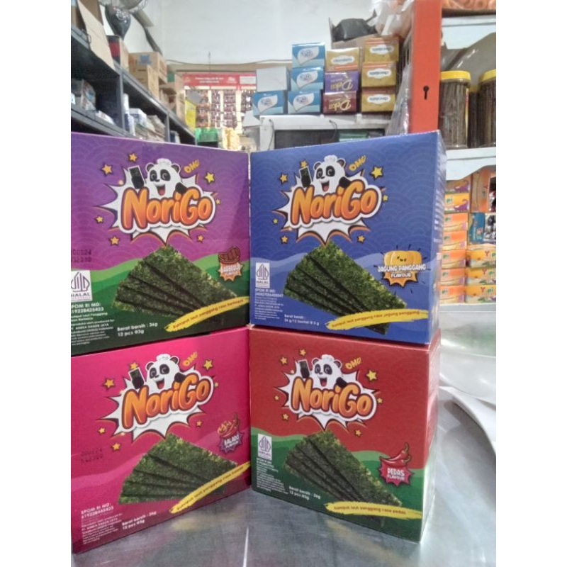 Jual Norigo rumput laut 3 gram (12 pcs) | Shopee Indonesia