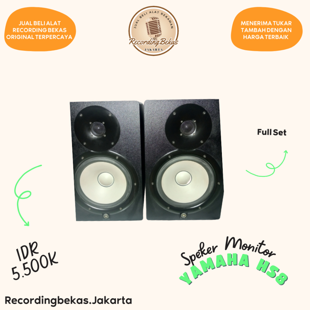 Jual Speker Monitor Yamaha HS8 | Shopee Indonesia