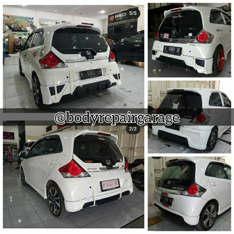 Jual Bodykit belakang diffuser brio old gen 1 plastik abs | Shopee ...