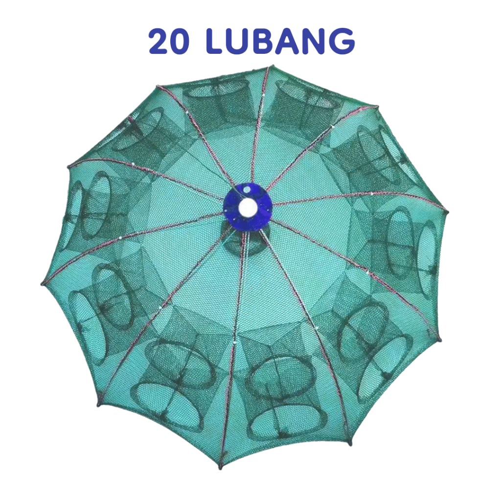 Jual Perangkap Bubu Payung 8 Lubang Alat Jaring Pancing Jala Ikan Udang Kepiting Lele Lobster ...