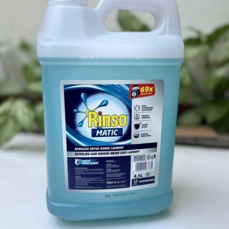 Jual DETERGENT RINSO MATIC 4.5 LITER | Shopee Indonesia