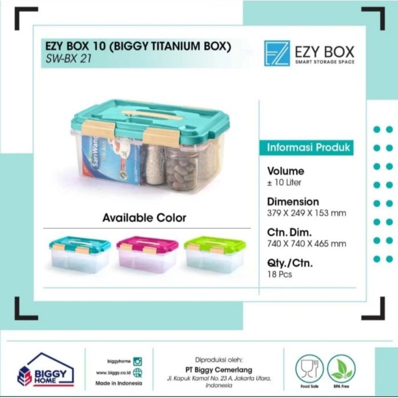 Jual Container Box Ezy 10L | Shopee Indonesia