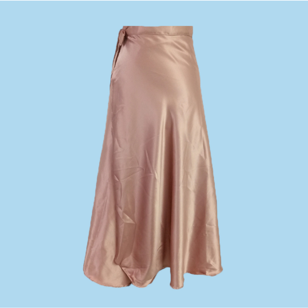 Jual Ro Lilit Rok Ikat Rok Wanita Rok Panjang Korea Style Satin Premium ...