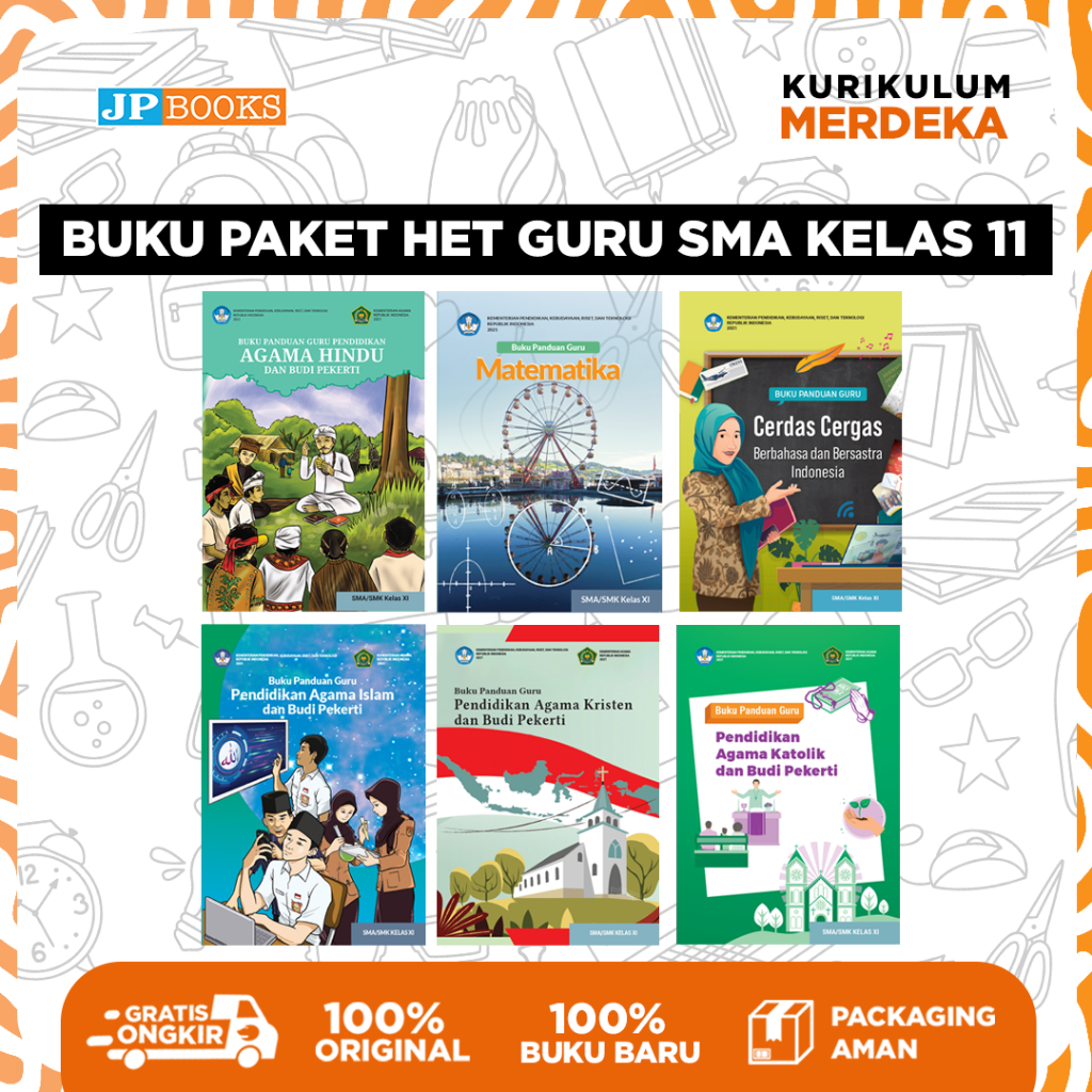 Jual JP Books – (KURIKULUM TERBARU) Buku Guru / Buku Teks HET Kurmer Sekolah SMA Kelas 11 ...