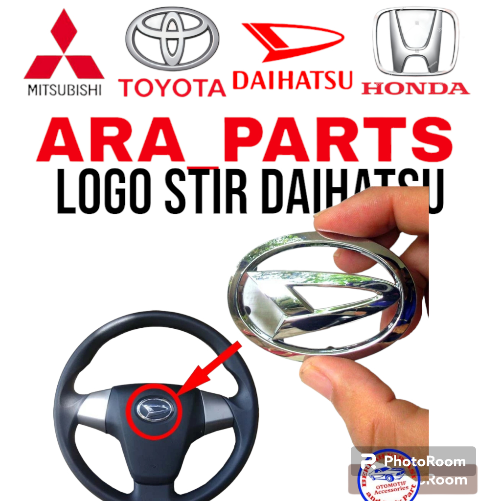 Jual Logo Emblem Stir Mobil Toyota Chrome Steer Car 65mm x 44mm ...