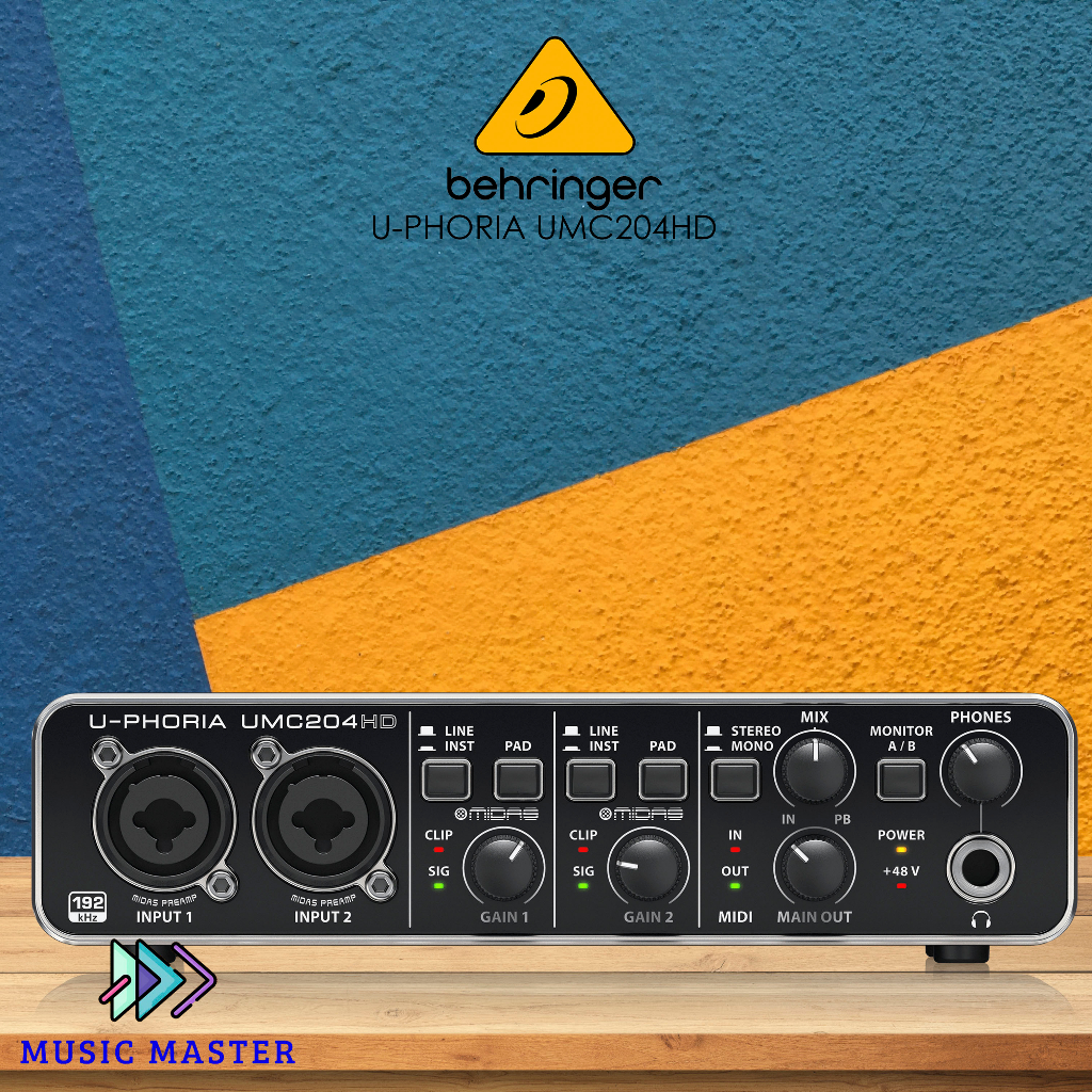 Jual Behringer UMC204HD 24-Bit 192 kHz USB Audio/MIDI Interface with ...