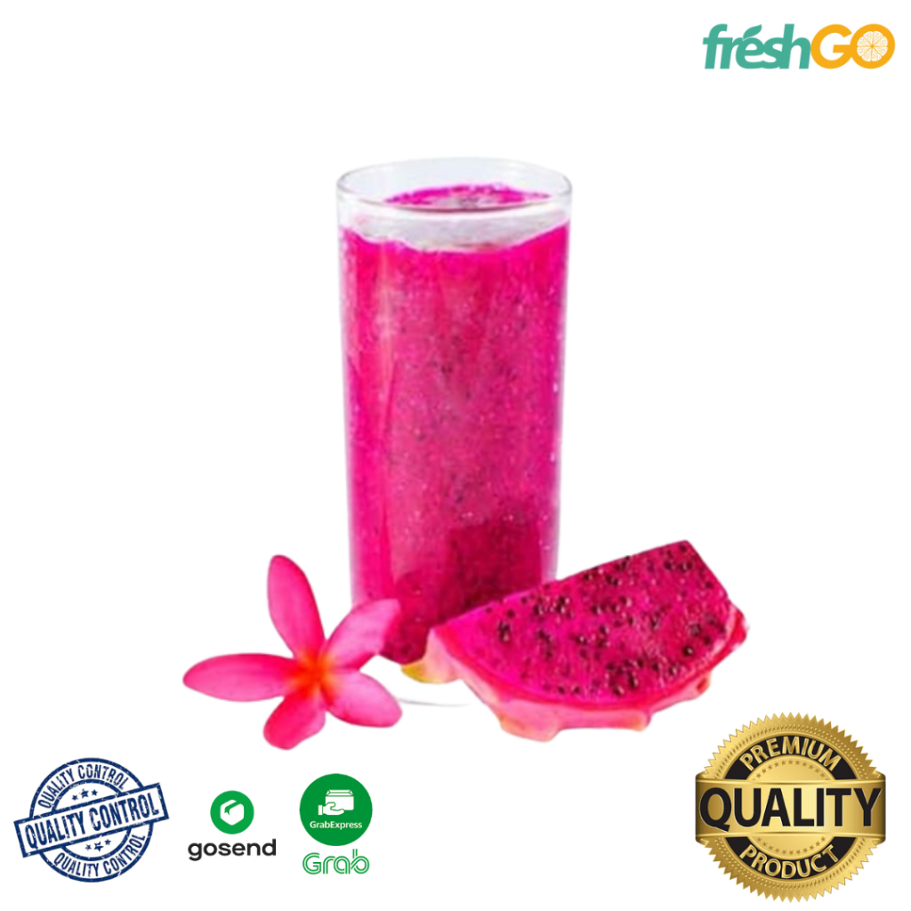 Jual Jus Segar Buah Naga Merah 250ml - 500ml Fresh Go | Shopee Indonesia