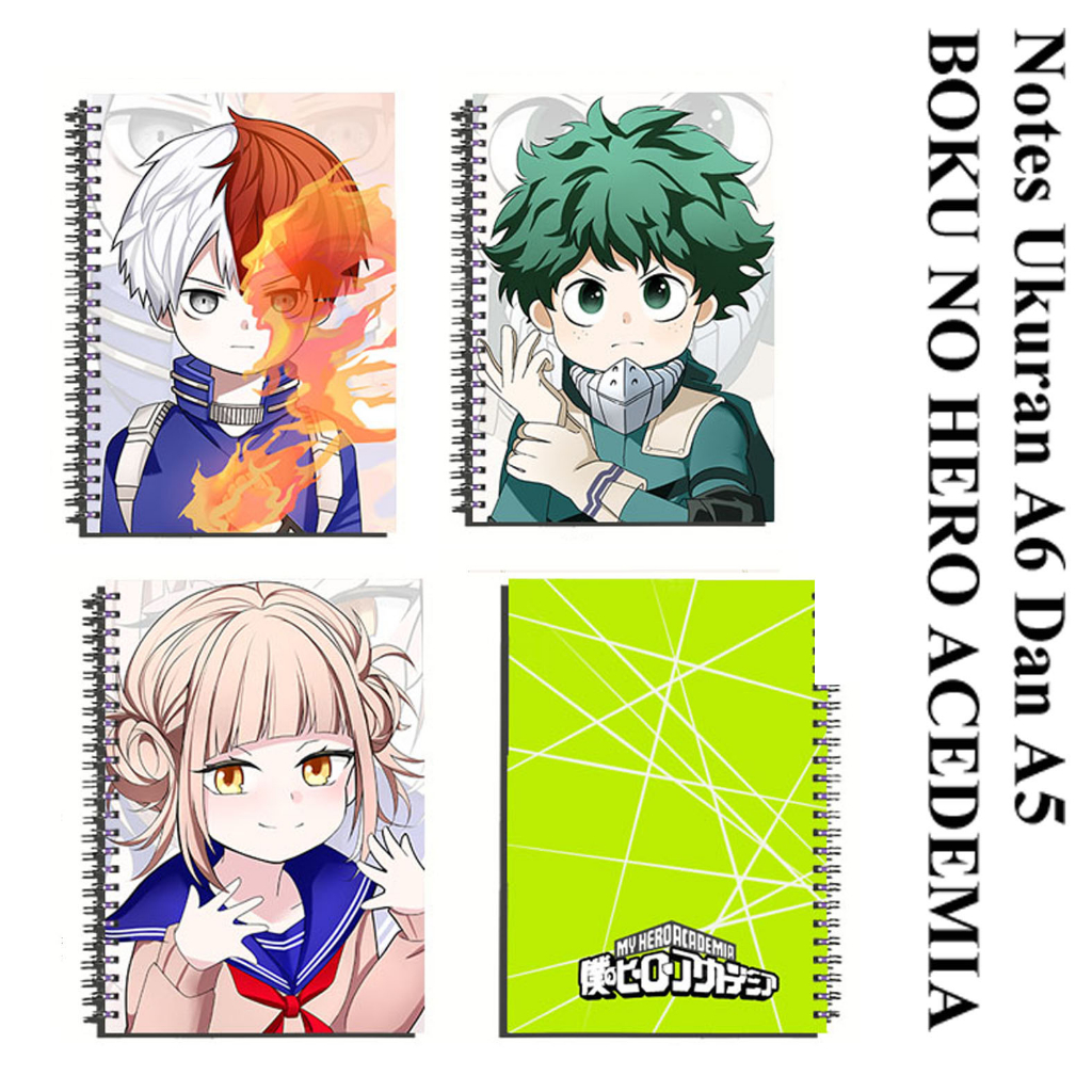 Jual notebook / buku catatan / bloknote anime Boku No Hero Acedemia ...