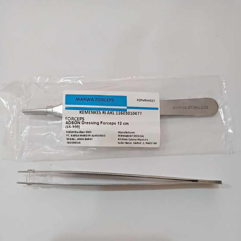 Jual Pinset Anatomis Marwa 14cm / Thumb Dressing Forceps / Pinset Marwa ...