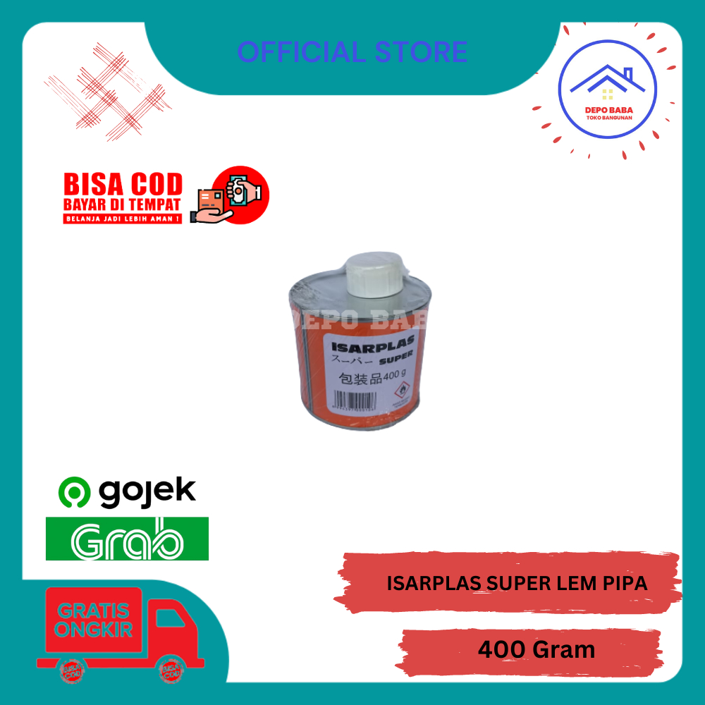 Jual Isarplas Lem Pipa PVC Kaleng 400 gram | Shopee Indonesia