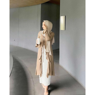 Jual Ready! bisa Instant outer knit S M L Emily Outer Bahan Beby Knit ...