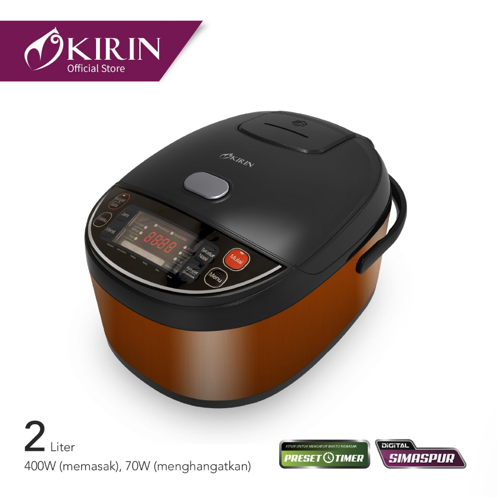 Jual Kirin Digital Series Rice Cooker 2 Liter KRC-420D / Penanak Nasi | Shopee Indonesia