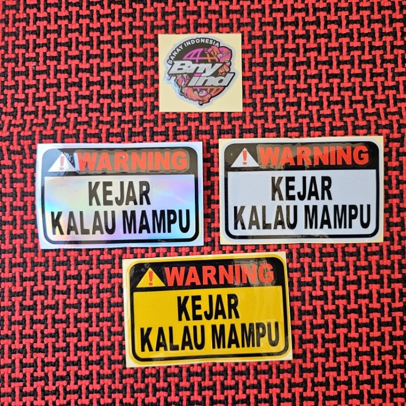 Jual Stiker Sticker WARNING YANG PINJAM ISI BENSIN Dll Cutting | Shopee ...