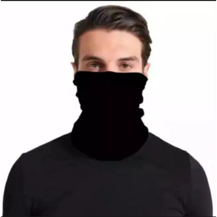Jual MAKSER BAFF HITAM POLOS/SLAYER BANDANA HITAM POLOS | Shopee Indonesia