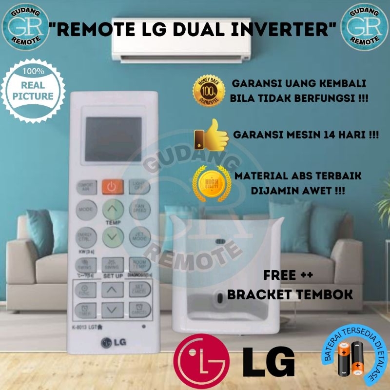 Jual Remot / Remote AC LG Dual inverter + Bonus bracket LG | Shopee ...