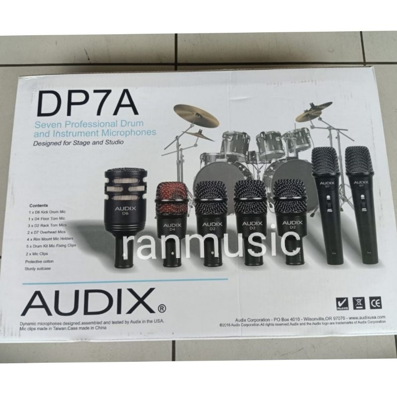 Jual MIC DRUM AUDIX DP7A MICROPHONE DRUM SET AUDIX DP 7A | Shopee Indonesia