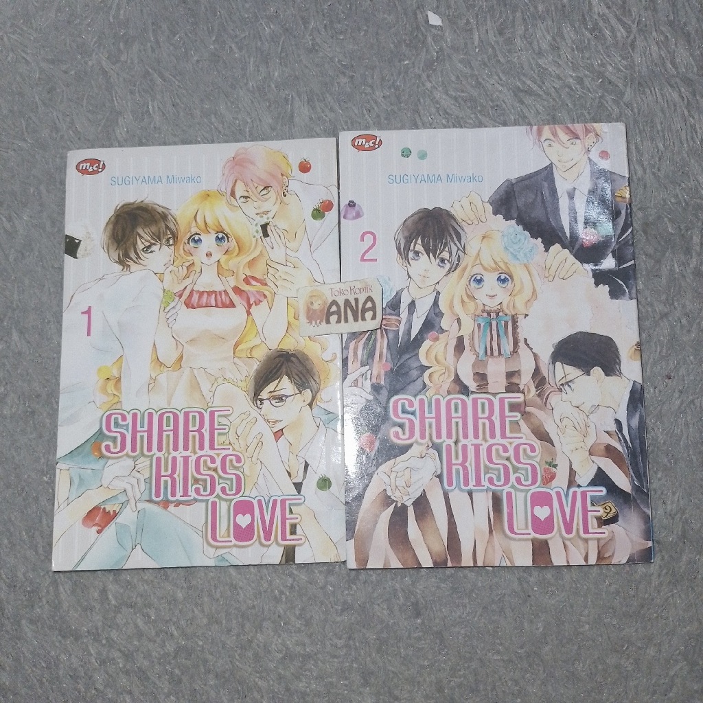 Jual Komik SET Share Kiss Love 1-2 Tamat (Sugiyama Miwako) | Shopee Indonesia