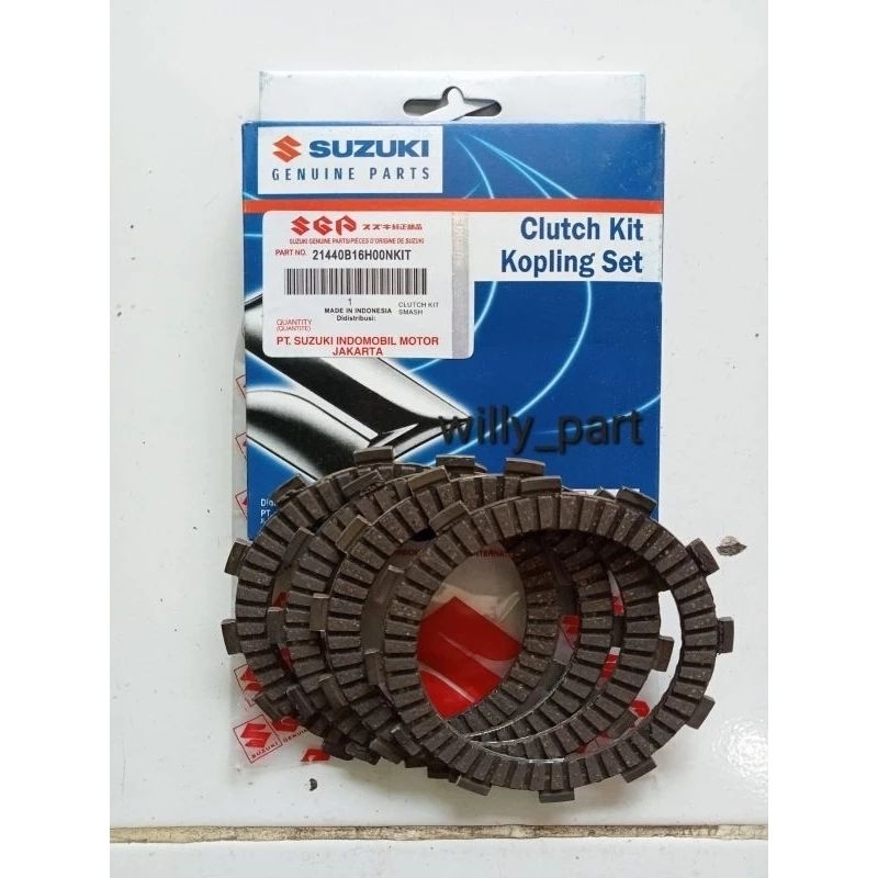 Jual Plat Kopling Kampas Kopling Smash Shogun 125 Suzuki 1 Set 4 PCS | Shopee Indonesia