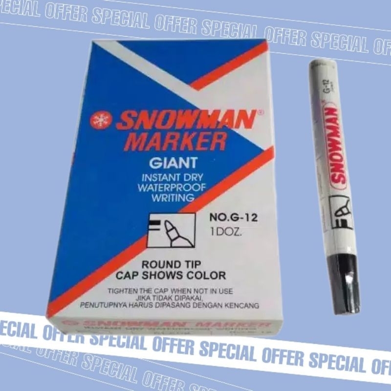 Jual Spidol Snowman Permanent | Shopee Indonesia