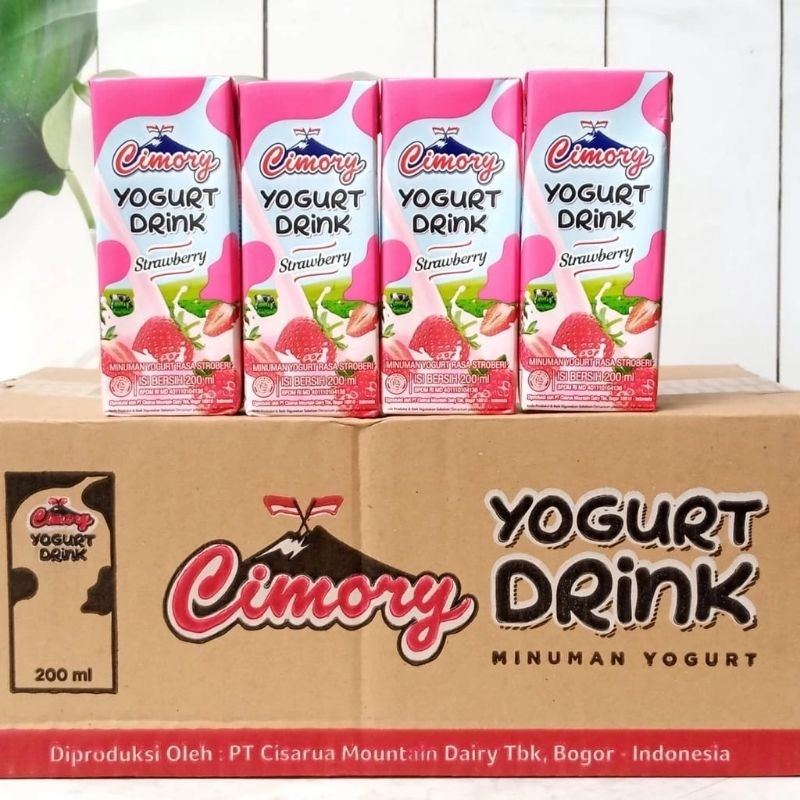 Jual Cimory Yogurt Drink Kotak 200ml Ready To Drink / Cimory 200ml Blueberry / Cimory 200ml ...