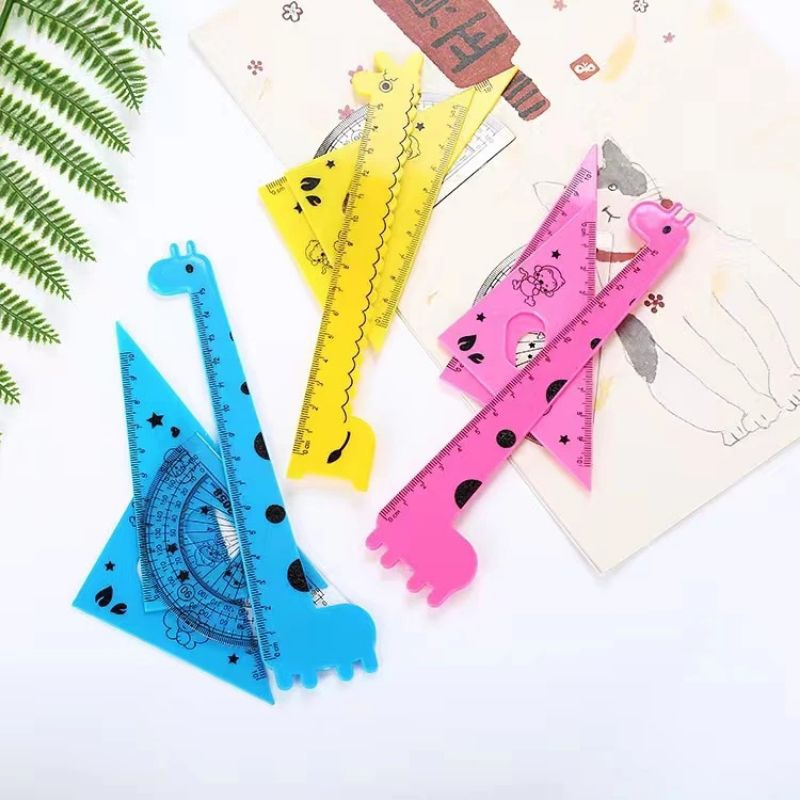 Jual Penggaris Plastik 15cm Set Isi 4 Alat Tulis Sekolah Kantor ...