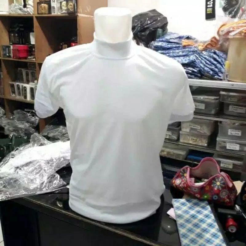 Jual KAOS PUTIH LEHER TINGGI | Shopee Indonesia Jual KAOS PUTIH LEHER TINGGI | Shopee Indonesia