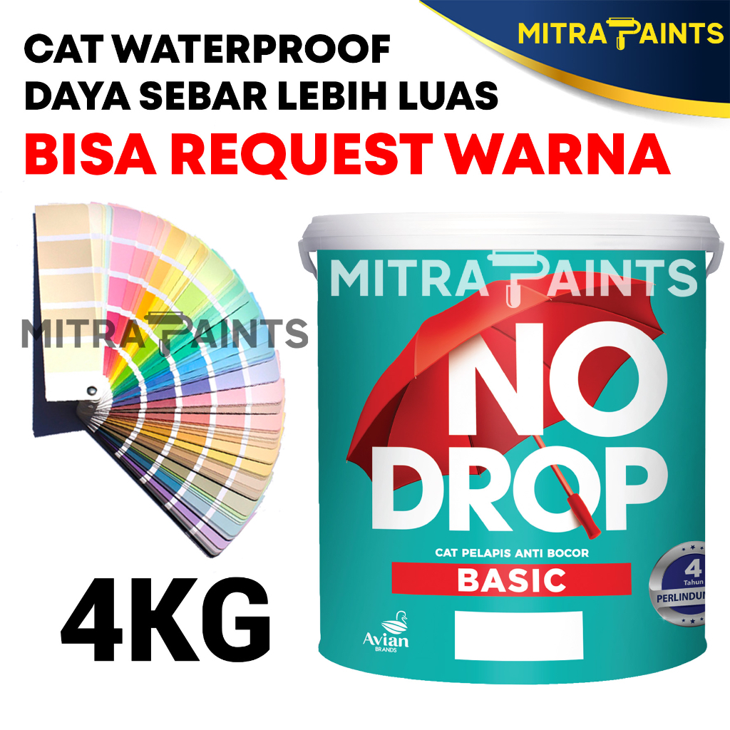 Jual [PART 1] NO DROP BASIC 4 KG / CAT WATERPROOF EKSTERIOR INTERIOR ...